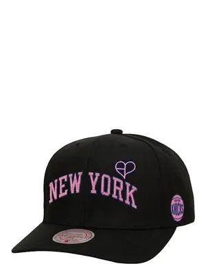 Mitchell & Ness X Pink Knicks Snapback - Black