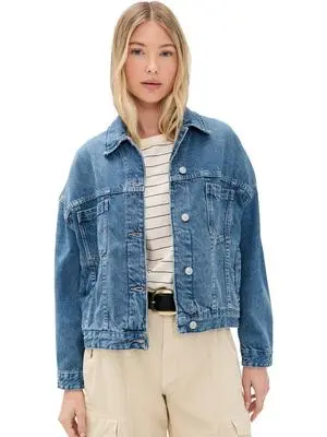 Free People Opal Denim Jacket Cowboy