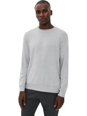 Beyond Yoga Pullover Crew - Light Heather Gray