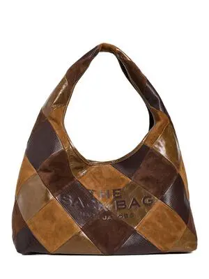 Marc Jacobs The Suede Patchwork Sack Bag - Brown Multi