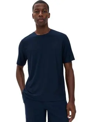 Beyond Yoga Featherweight Always Beyond Crew Tee 2.0 - Nocturnal Navy