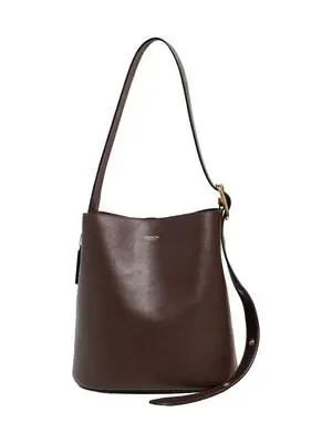COACH® Natural Grain Leather Bleeker Bucket Bag - B4/maple