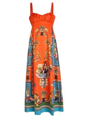 ALEMAIS Rocco Printed Midi Dress - Multicoloured