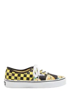 Valentino Garavani X Vans Vlogo Checkerboard Print Low-top Sneakers - Black/lemon