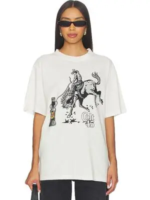 PHILCOS Colt 45 Cowboy Graphic Tee - Cream