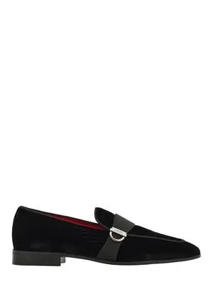 FERRAGAMO Loafer With Gancini Detail Black