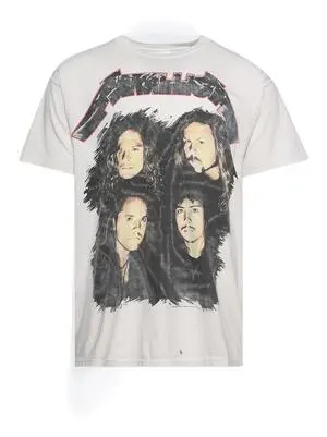 EARTHLING VIP Metallica Vintage Tee White - A