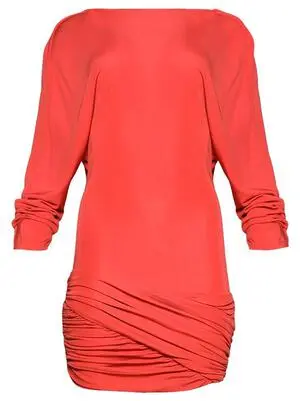Christopher Esber Luna Draped Jersey Mini Dress - Orange