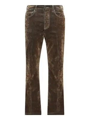 Amiri Velvet Flare Jean - Brown