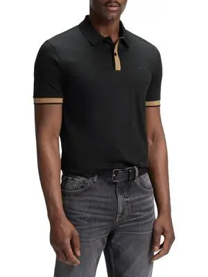 BOSS H-phillipson Wool Polo Black
