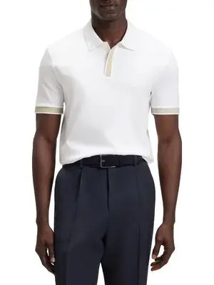 BOSS H-phillipson Wool Polo White