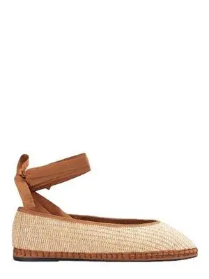 SCALPERS Cord Raffia Slipper Beige