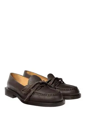 Jacquemus Les Mocassins Marino Boat Shoe - Dark Brown