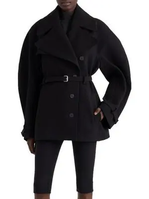 Jacquemus Le Trench Ovalo Court Short Trench Coat - Black