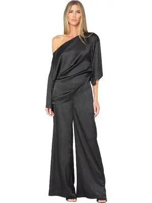 JBQ Claude Wide-leg Trousers - Black