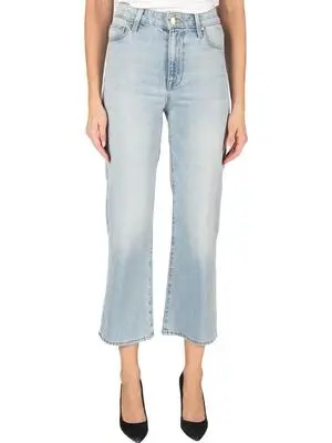 Fidelity Denim Katie Crop Flare Leg Jeans - Angel Blue