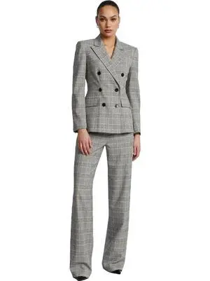 BCBGMAXAZRIA Glen Plaid Double-Breasted Blazer
