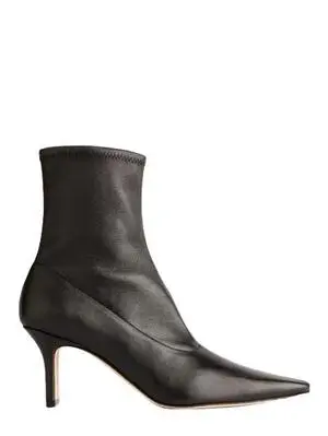 NEIL J. RODGERS Mia Ankle Stretch Boot - Black Stretch Nappa