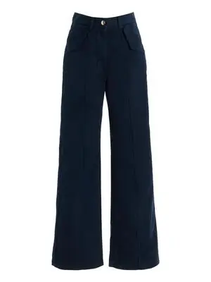 RÙADH The Odette High-Rise Cotton-Sateen Pants