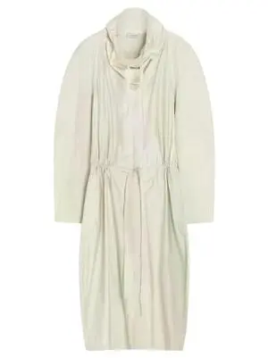 LEMAIRE Vareuse Long-sleeve Drawstring Dress - Neutrals