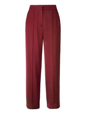 Simkhai Pleated Wool Trousers - Red