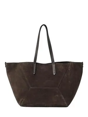 Brunello Cucinelli Suede Tote Bag - Dark