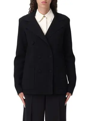 Elisabetta Franchi Double-breasted Jacket - Black