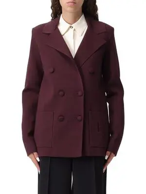 Elisabetta Franchi Double-breasted Jacket - Wine