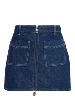 Rails Fallbrook Zipped Denim Mini Skirt - Deep Indig