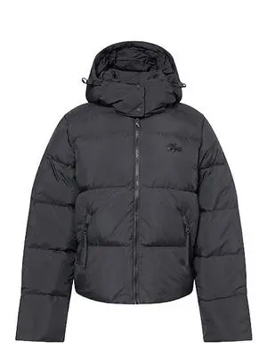 Lacoste Hooded Quilted Shell-down Jacket - Black