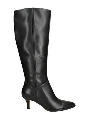 Dolce Vita Aldy Leather Heeled Boots - Black