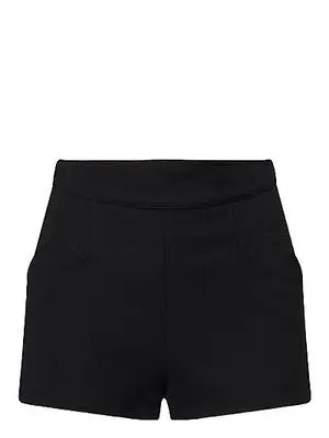 MUGLER Darted High-rise Woven Shorts - Black