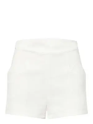 MUGLER Darted High-rise Woven Shorts - Snow