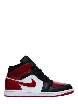 JORDAN 1 Mid 'patent B Toe - Red