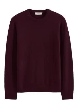 Everlane Cashmere Crew Neck Sweater - Deep Plum