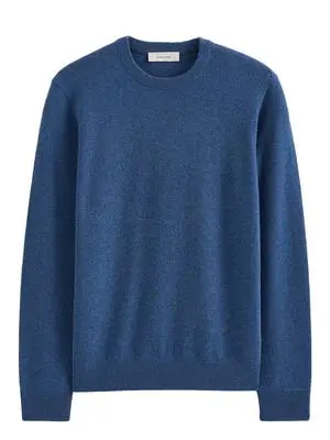 Everlane Cashmere Crew Neck Sweater - Heathered Blue