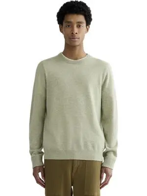 Everlane Cashmere Crew Neck Sweater Light Heathered Moss