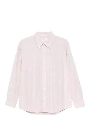 DUNST Striped Long-sleeve Shirt - Pink