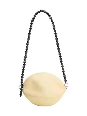 LEMAIRE Balloon Beaded-strap Shoulder Bag - Yellow