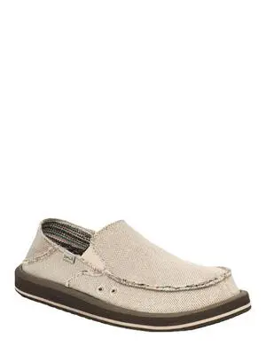 Sanuk Donny Hemp Two-tone Convertible Slip-on - Natural