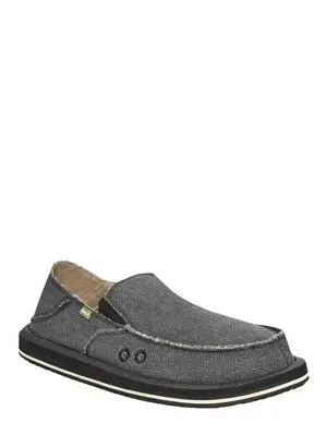 Sanuk Donny Canvas Slip-on - Charcoal
