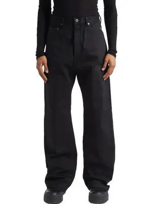 Rick Owens Concordians Strobe Double Knee Jeans - Black