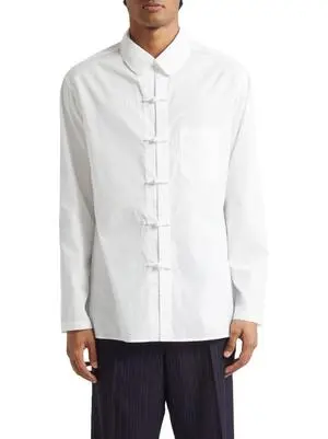 Yohji Yamamoto China Broadcloth Shirt - White