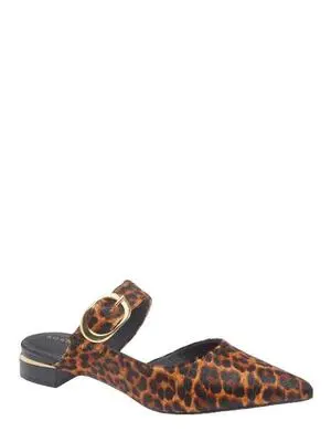 KOKO + PALENKI Sloane Genuine Calf Hair Mule - Leopard Calf Hair