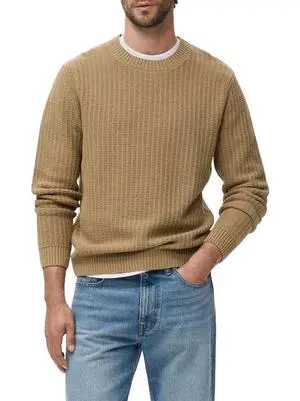 Mango Crewneck Cotton Sweater - Beige