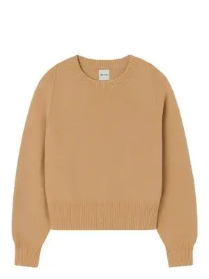 VIR VITA Genevieve Cashmere Crewneck Sweater - Desert