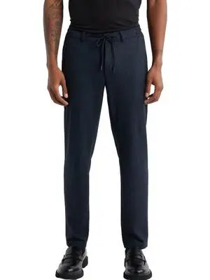 BRAX Phil K Elastic Waist Stretch Jersey Pants Navy