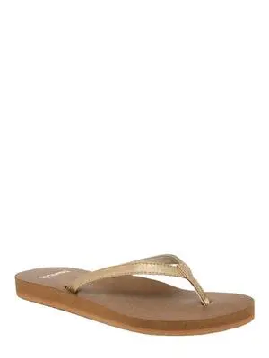 Sanuk Yoga Joy Ii Flip Flop - Champagne