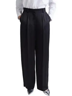 TOTEME TOTEME Pleated Fluid Pants Black