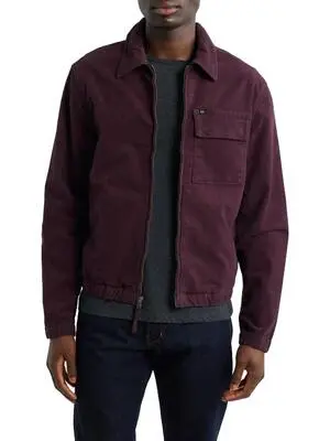 Ag Philip Zip Stretch Cotton Jacket - Mulberry